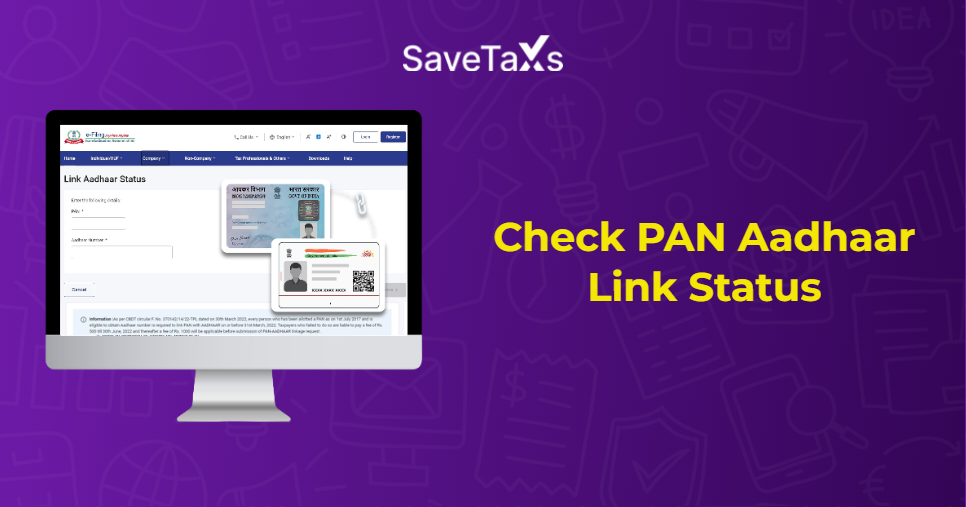 Check PAN Aadhaar Link Status Online or Offline